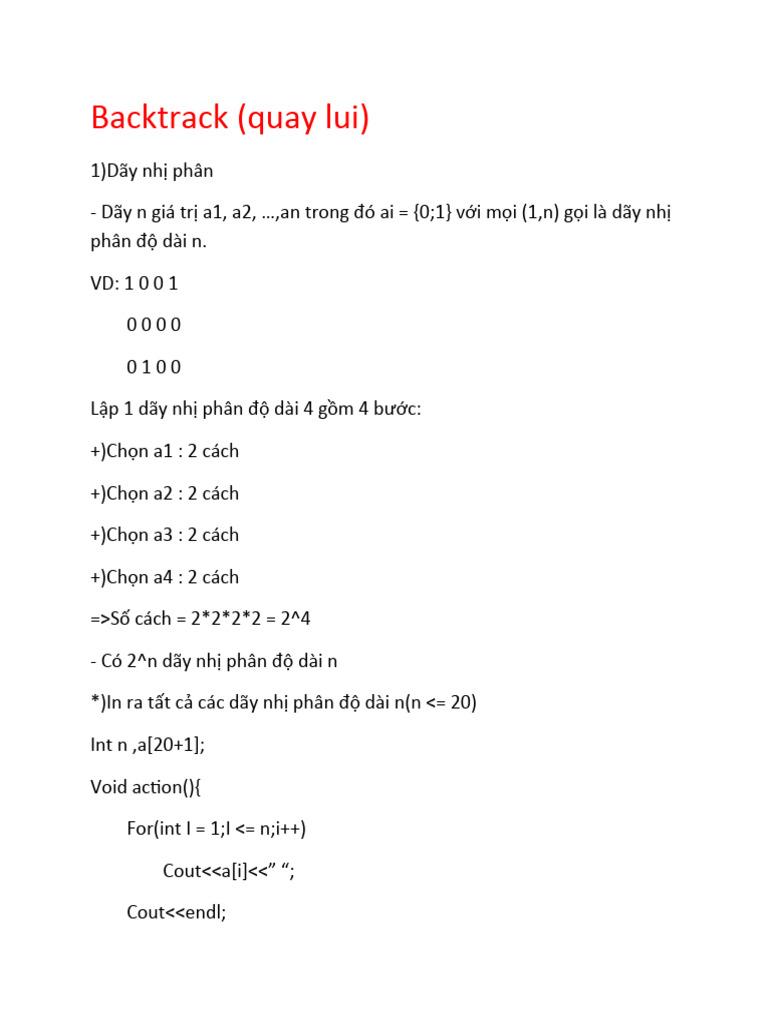 Backtrack (Quay Lui) | PDF