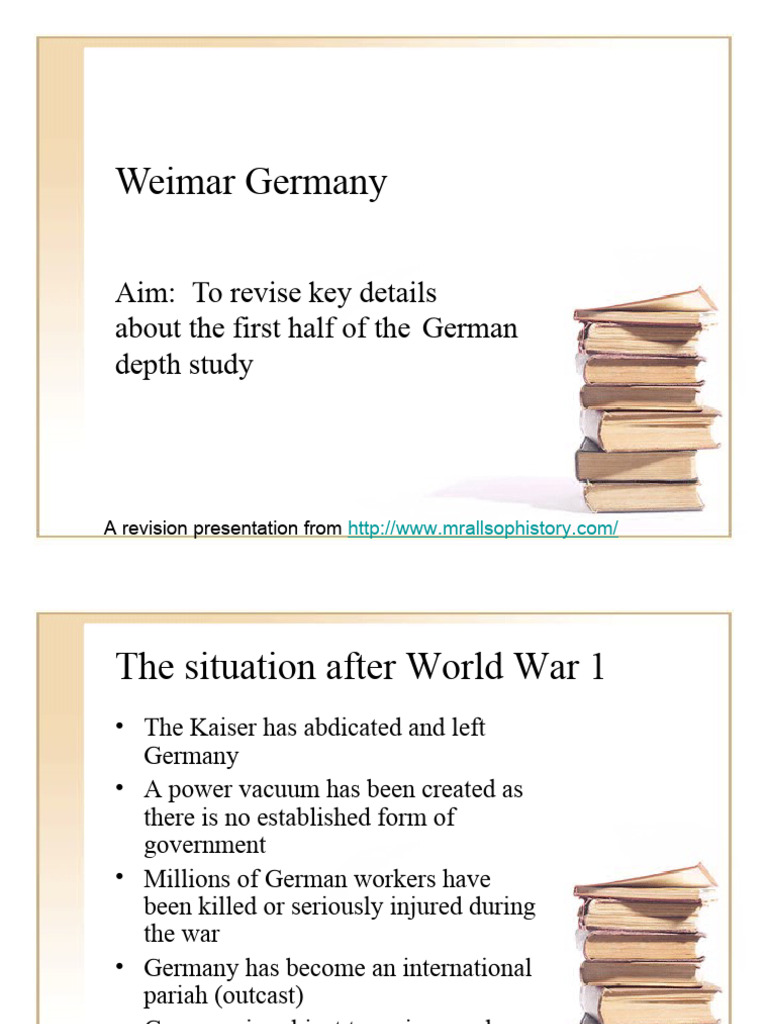 Weimar 2 | PDF | Weimar Republic | World War I Reparations