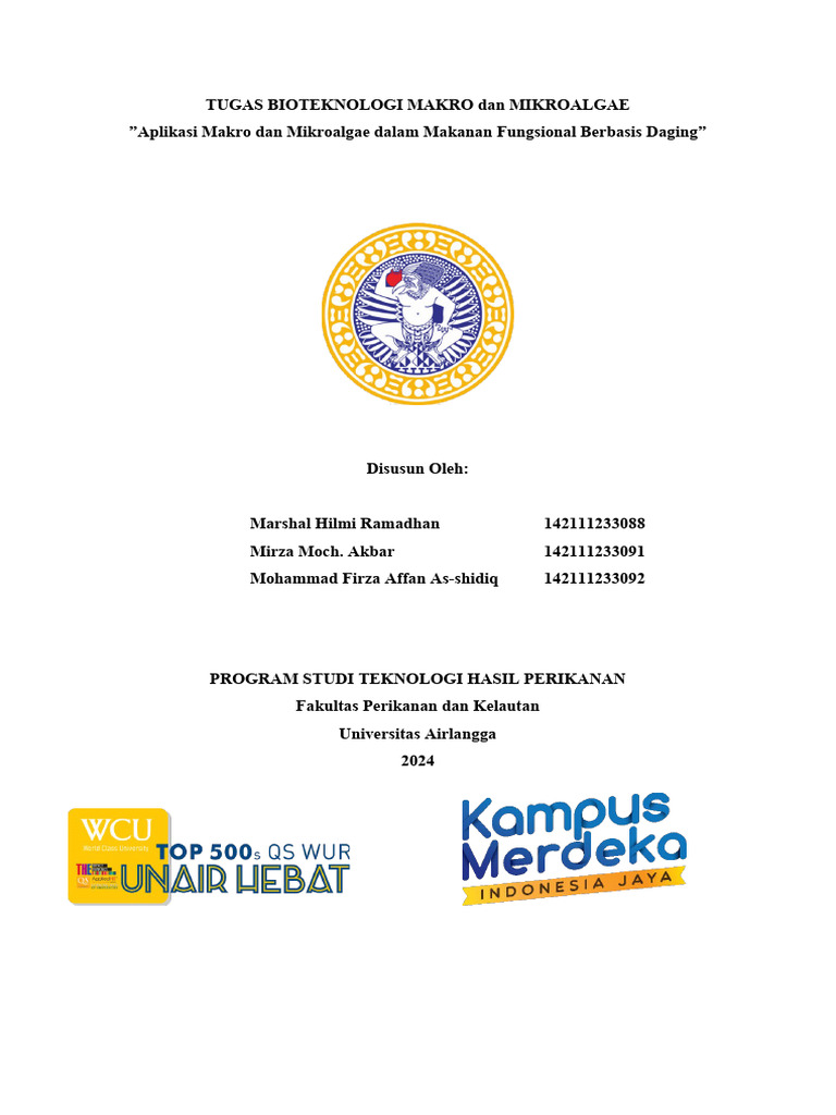 Kelompok 13 - Kelas E-THP - Aplikasi Makro Dan Mikroalgae Dalam Makanan ... Kelompok 13 - Kelas E-THP - Aplikasi Makro Dan Mikroalgae Dalam Makanan ...