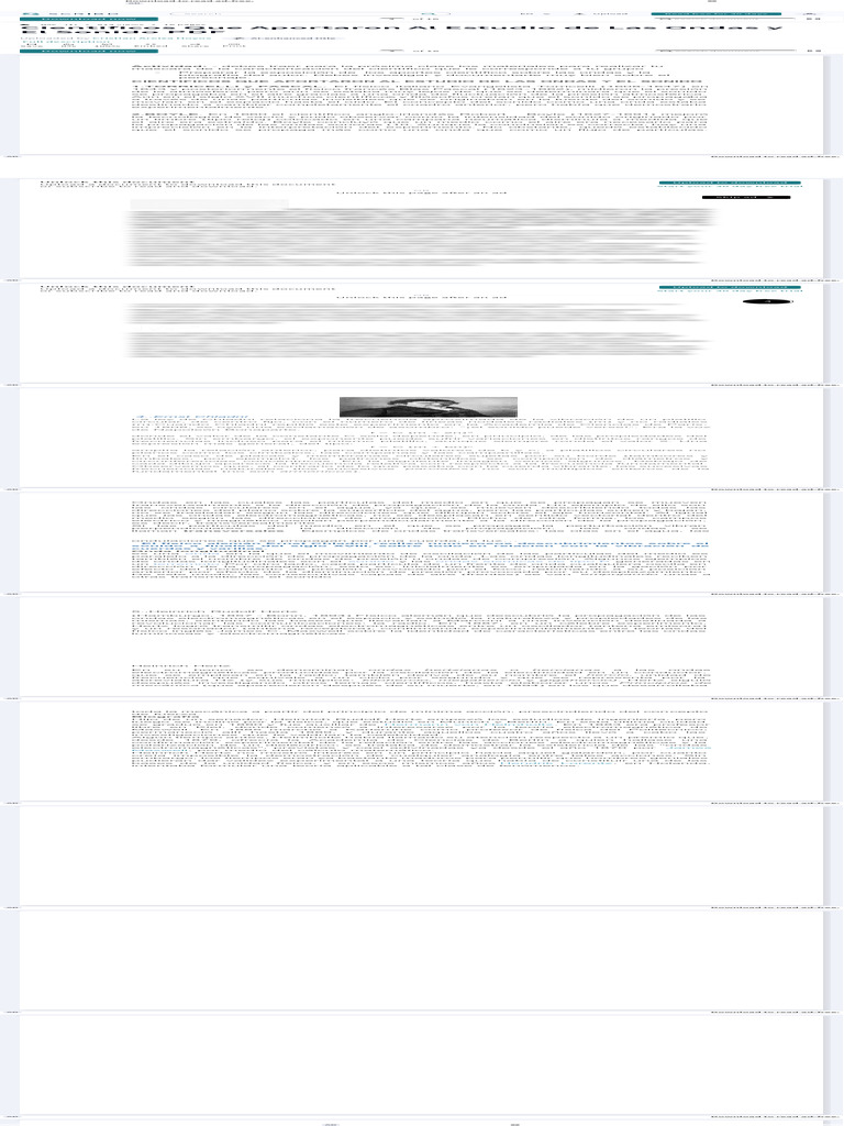 Cientificos Que Aportaron Al Estudio de Las Ondas y El Sonido PDF PDF ...