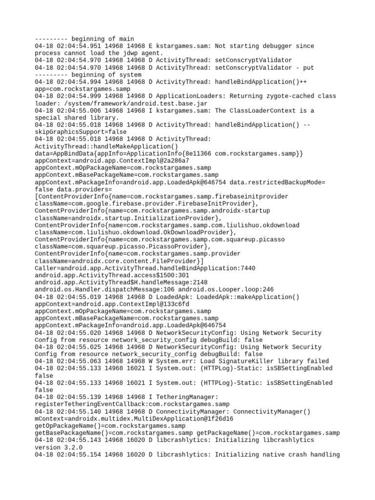Logcat | PDF | Computer Architecture | Computer Science