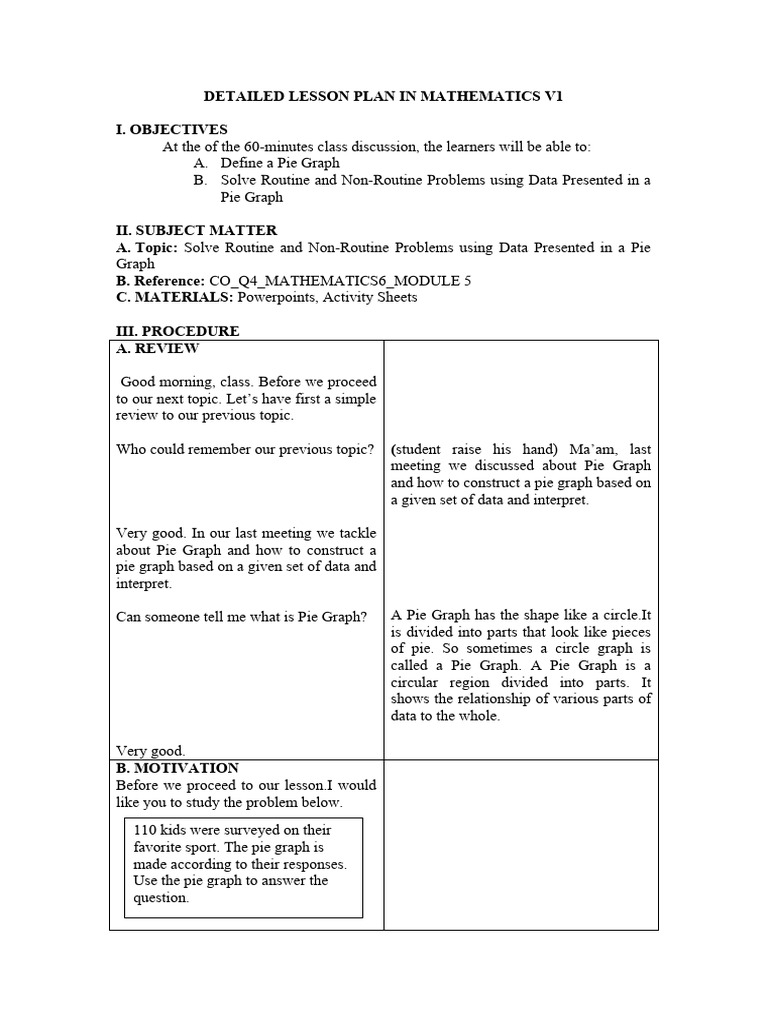 Teaching Problem Solving with Pie Graphs | PDF | Pie Chart | Chart