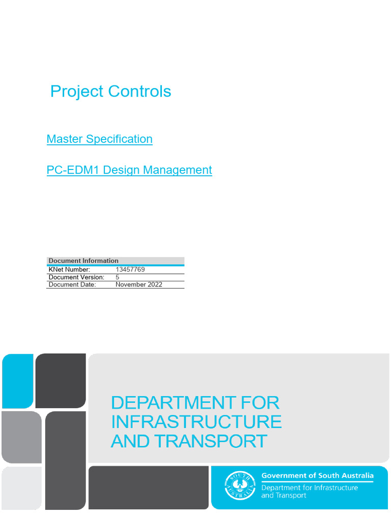 Master Specification - Part Pc-Edm1 - Design Management | PDF | Specification (Technical ...