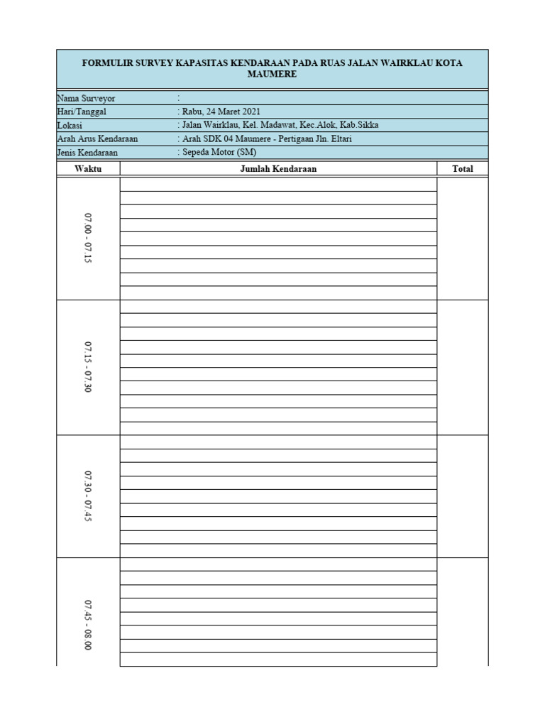 Form Survey | PDF