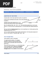 Corbett Maths Column Vector Questions | PDF | Linear Algebra | Mathematics