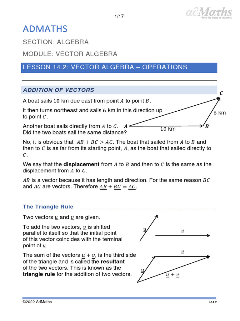 Simplifying Vector Addition Rules | PDF | Euclidean Vector | Geometry