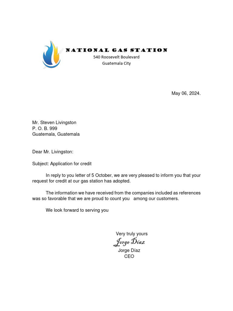 Credit Approval Notification Letter | PDF