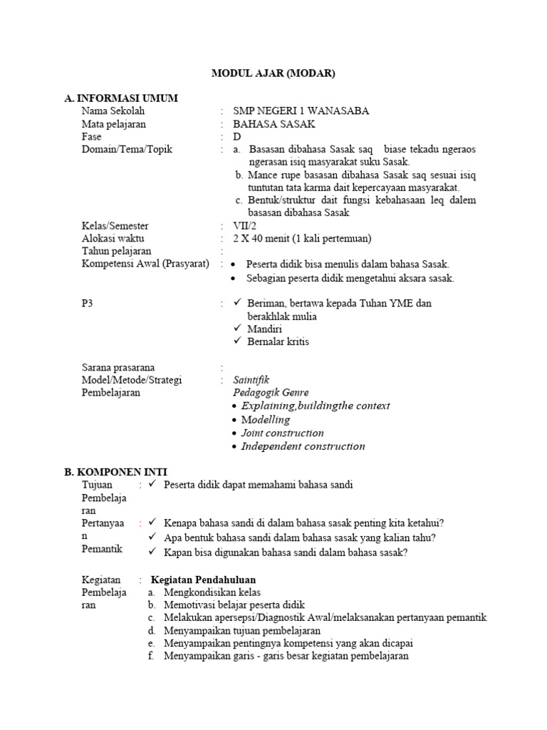 LK-3 MODAR PAWURUKAN TELU Fix | PDF | Karier & Perkembangan