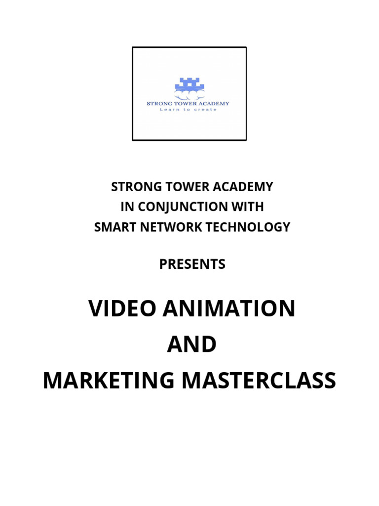 Video Animation Master Class | PDF | Animation | Advertising
