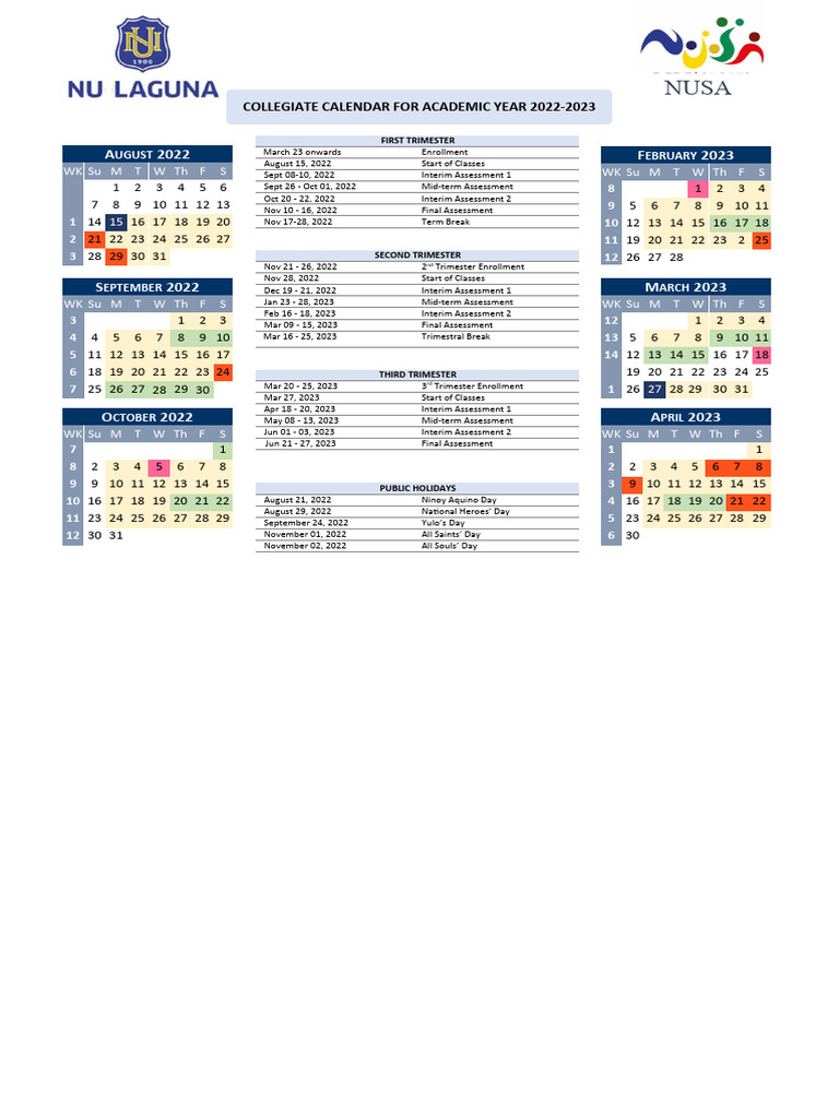 Academic Calendar 2022-2023 | PDF | Academic Term | Traditions