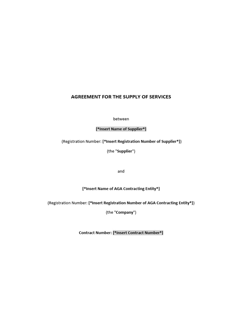 AGA-SA-supply-of-services | PDF | Safety | Statutory Interpretation