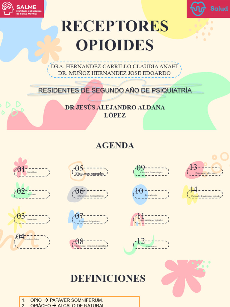 RECEPTORES OPIOIDES | PDF | Opioide | Fentanilo