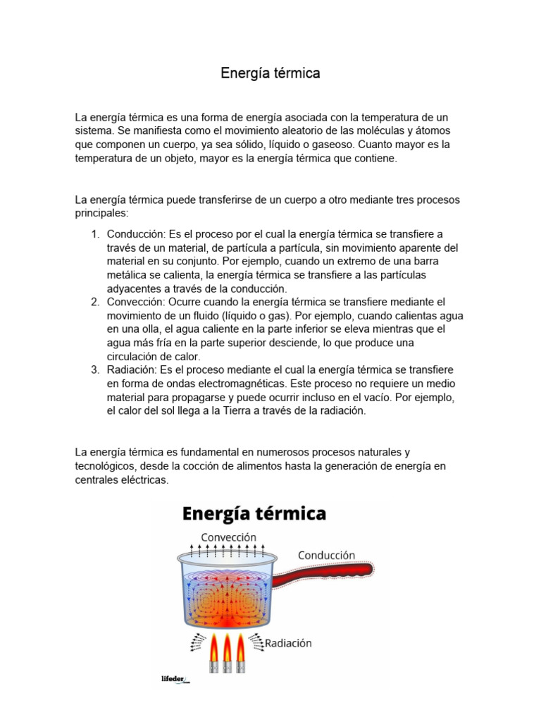 Energía Térmica | PDF | Ciencia y matemáticas