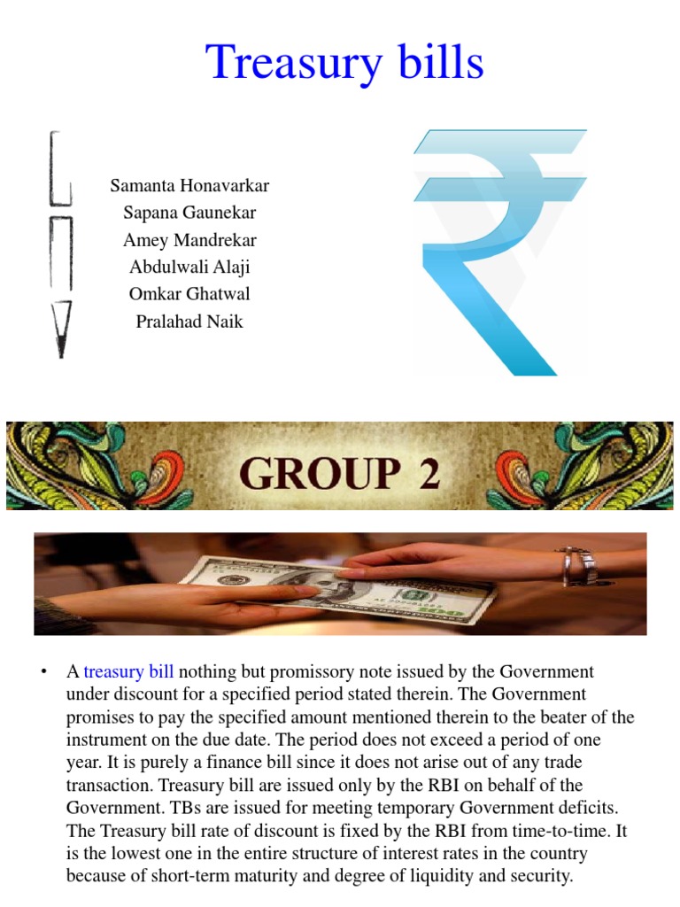 Treasury Bills IFM PPT by Group 2 | PDF | United States Treasury ...