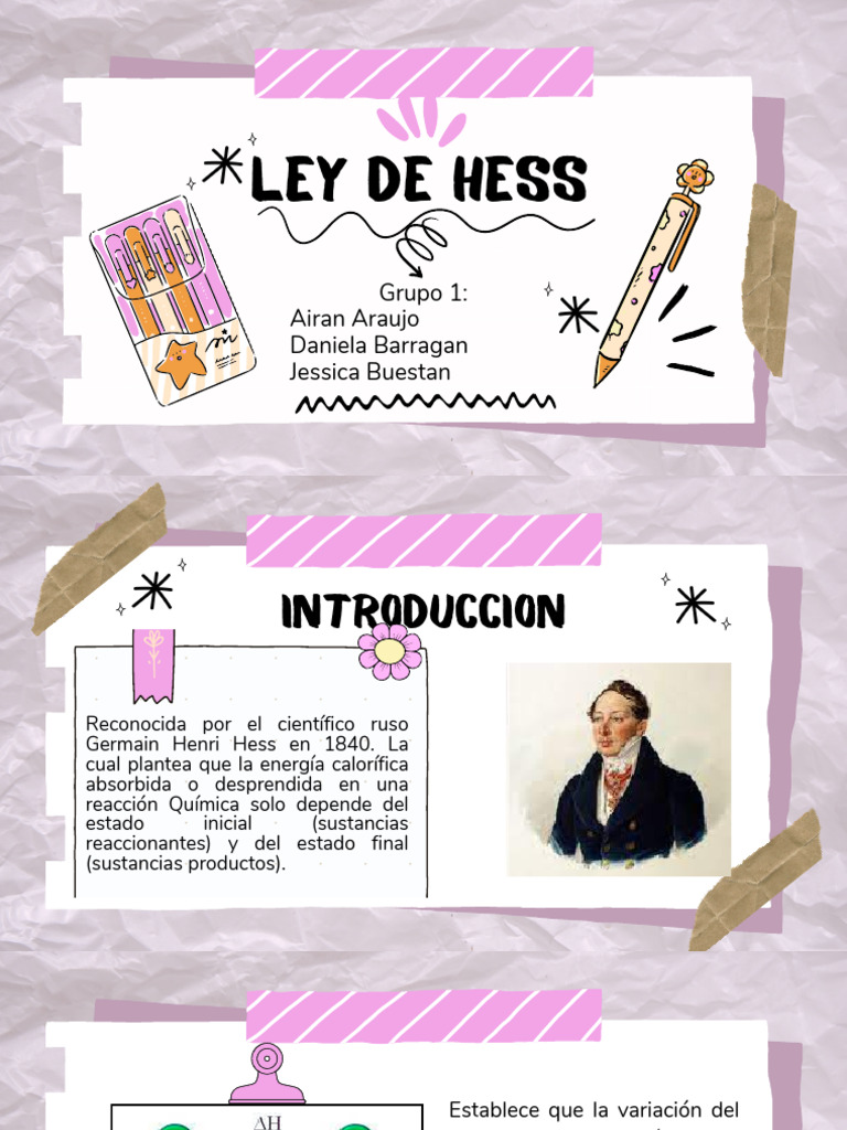 Ley de Hess y Cambios de Entalpía | PDF