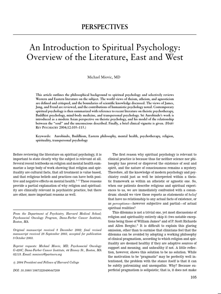 An Introduction To Spiritual Psychology | PDF | Agnosticism | Atheism