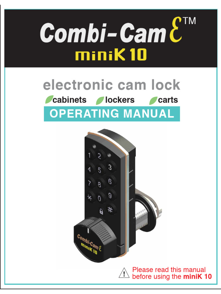 Electronic Cabinet-Locks | PDF | Password