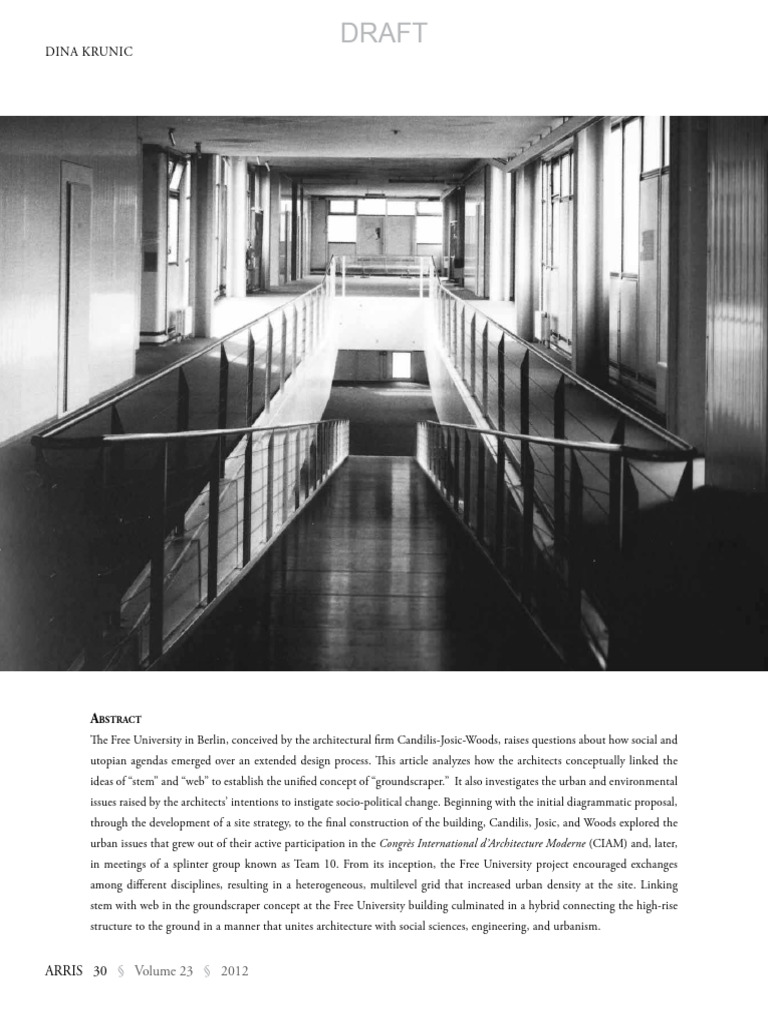 The Groundscraper Candilis Josic Woods A | PDF | Drawing | Design