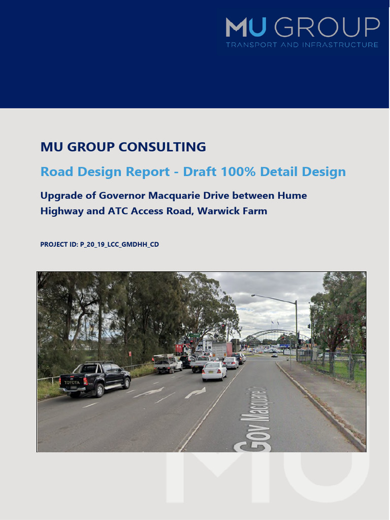 Appendix A Detailed Design Report | PDF | Intersection (Road) | Traffic