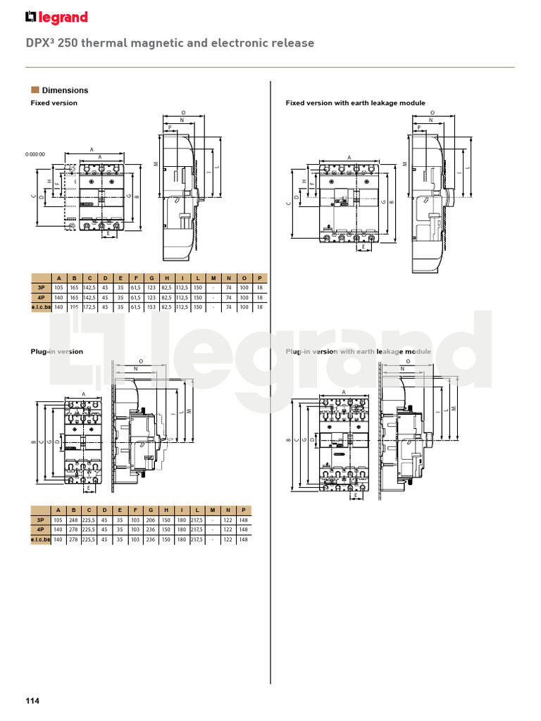POWER-DPX3-Dimensions | PDF