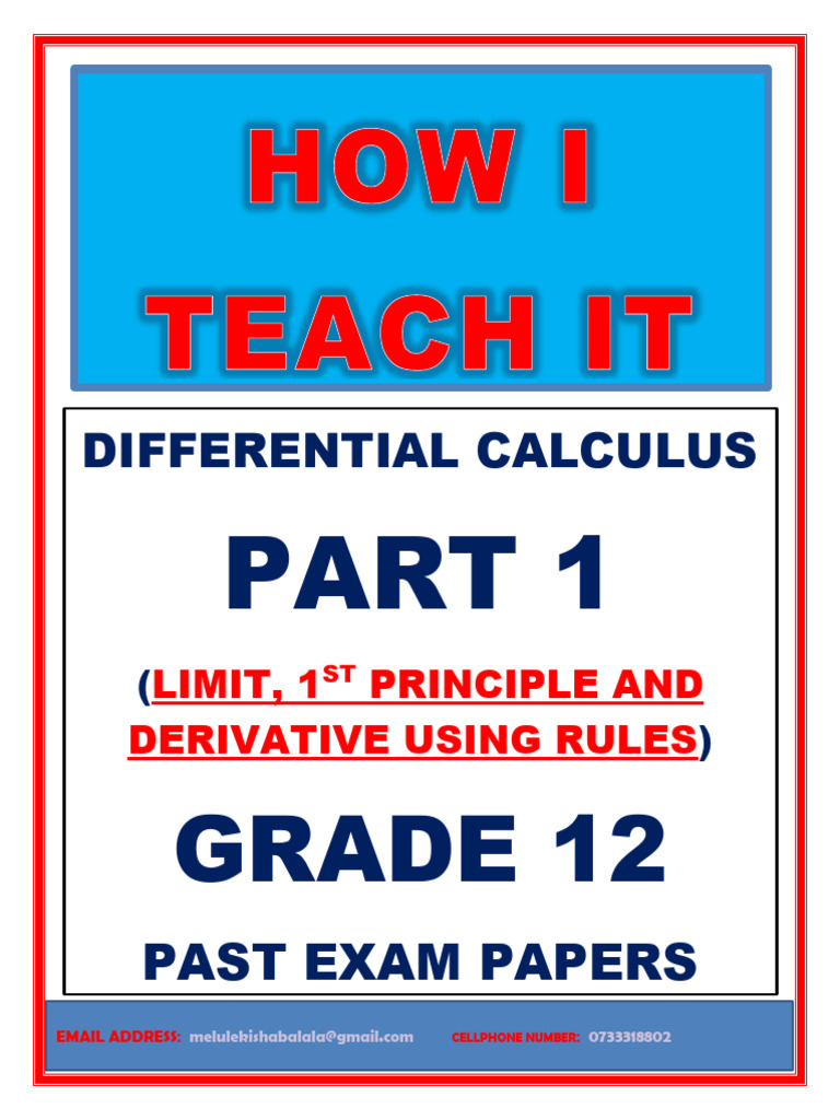 P1 Gr12 Calculus 1 2 3 P Exam Pdf Quadratic Equation Factorization