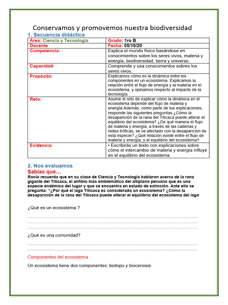 S 1 Cyt 1 Ro | PDF | Red alimentaria | Ecosistema