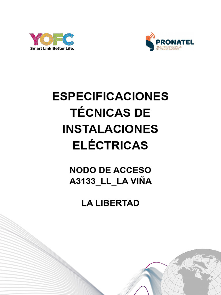 Especificaciones técnicas IE | PDF | Conductor electrico | Enchufes y tomas de corriente alterna