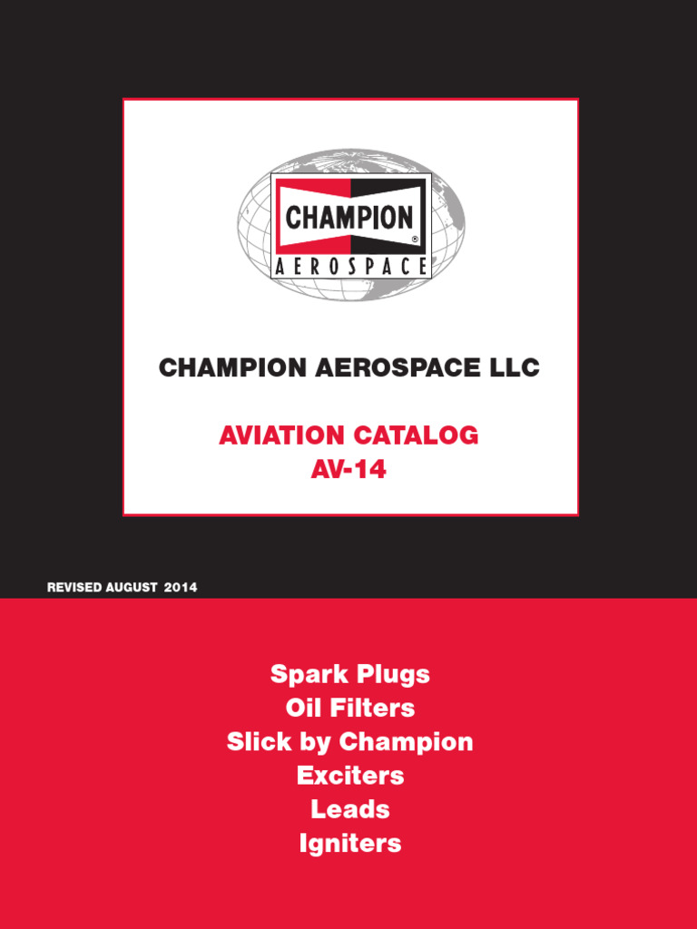 Champion Aerospace Aviation Catalog | PDF | Gas Turbine | Resistor