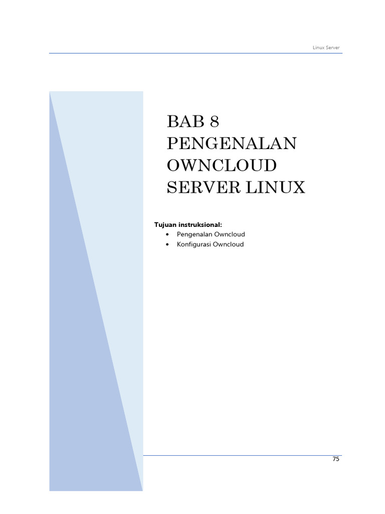 03 Linux Server Configuration (LSC) BAB8 | PDF | Bisnis | Komputer