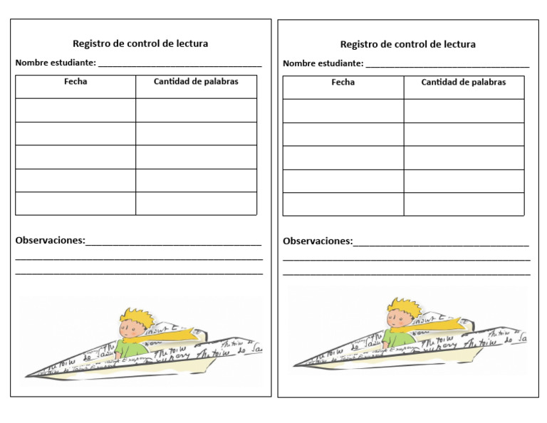 Registro de Lectura | PDF