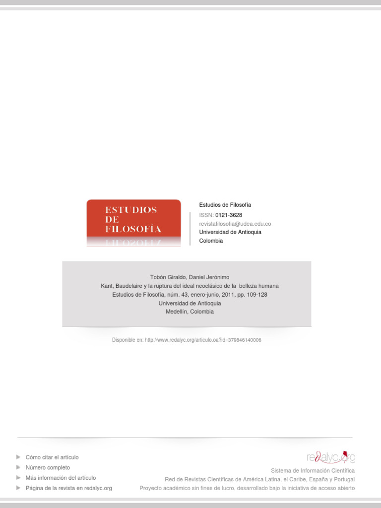 Kant y Baudelaire: Ruptura de la Belleza Ideal | PDF | Immanuel Kant ...