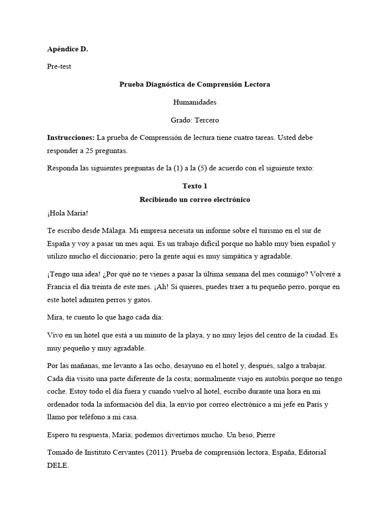 Prueba Diagnóstica Comprensión Lectora | PDF | Coccinellidae | Insectos