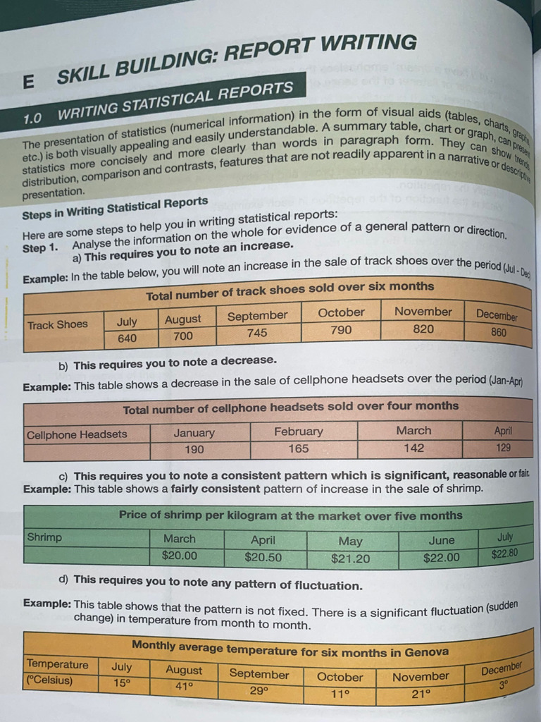 Statistical Report Practice | PDF