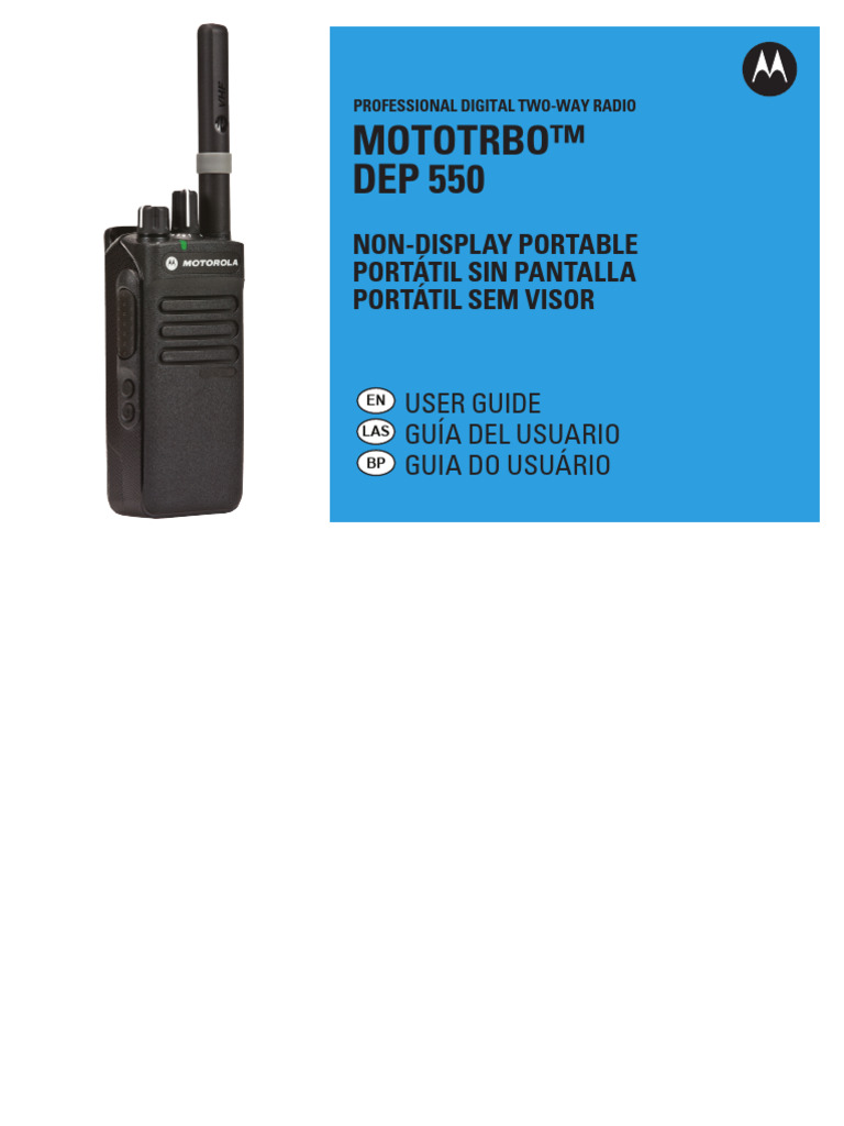 DEP550 - User Manual (PT) | PDF | Copyright | Radio