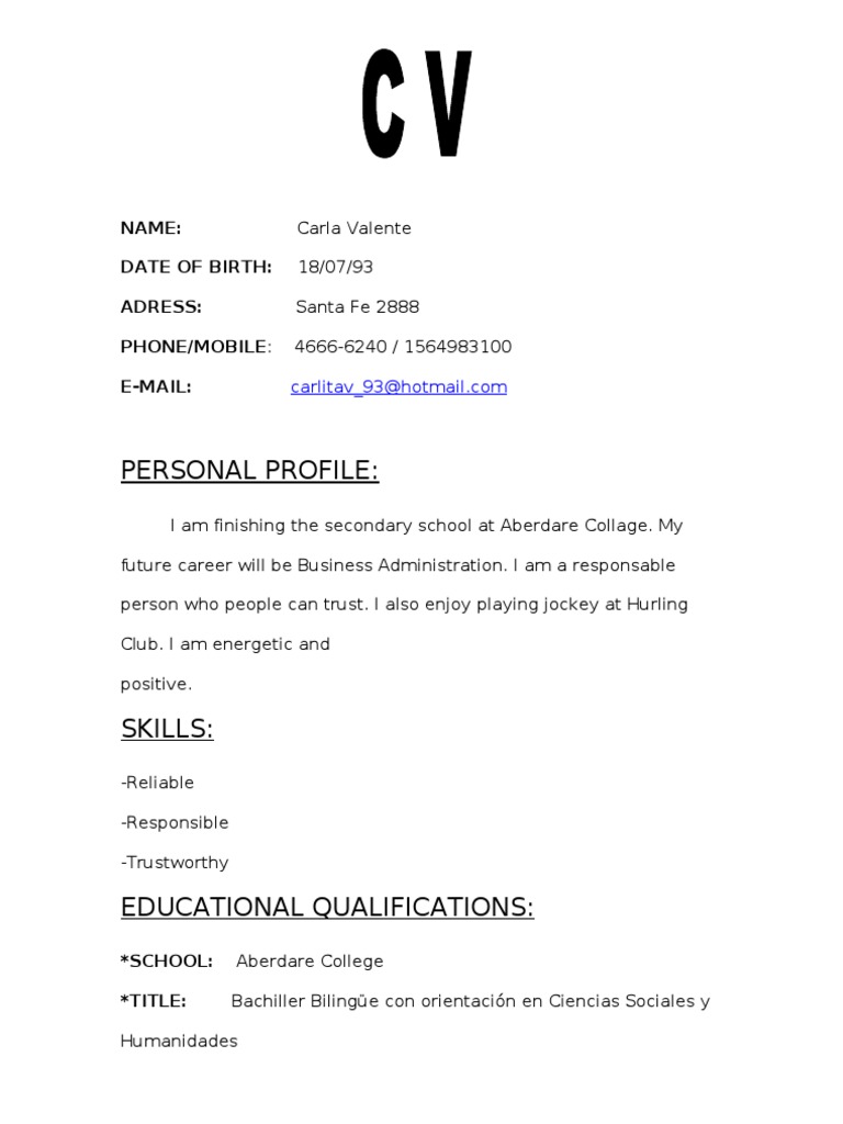 CV Car | PDF