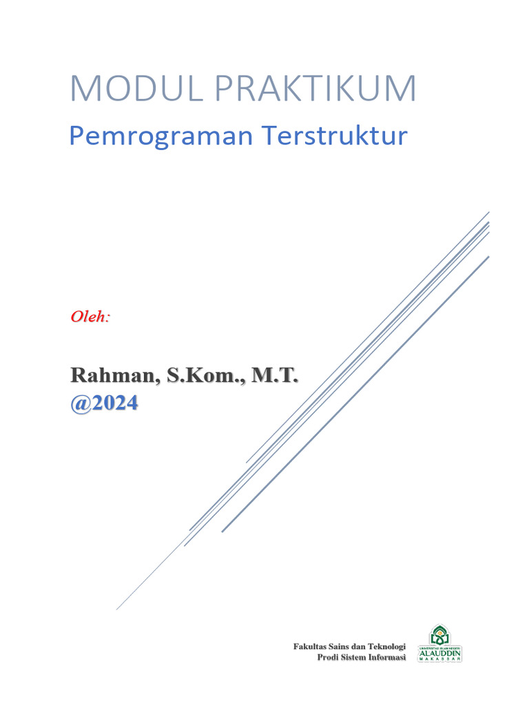 03 - Modul Prak. Terstruktur 2024 | PDF