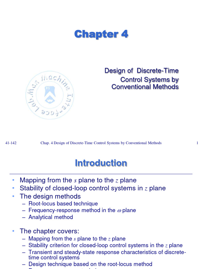 Discrete-Time Control Systems Design | PDF | Stability Theory | Control Theory