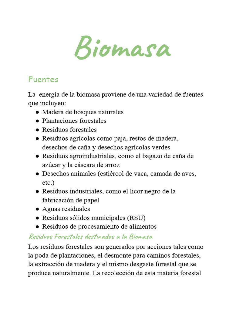 Biomasa | PDF | Biomasa | Biodiésel
