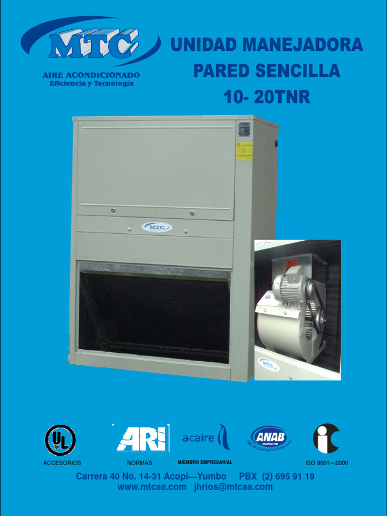 Catalogo MTC (UMA - DX.R1) 75 A 20 TR | PDF | Ingeniería mecánica