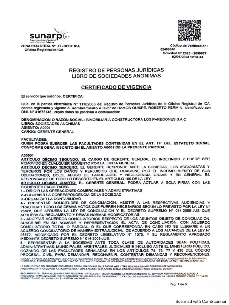 Vigencia de Poder | PDF