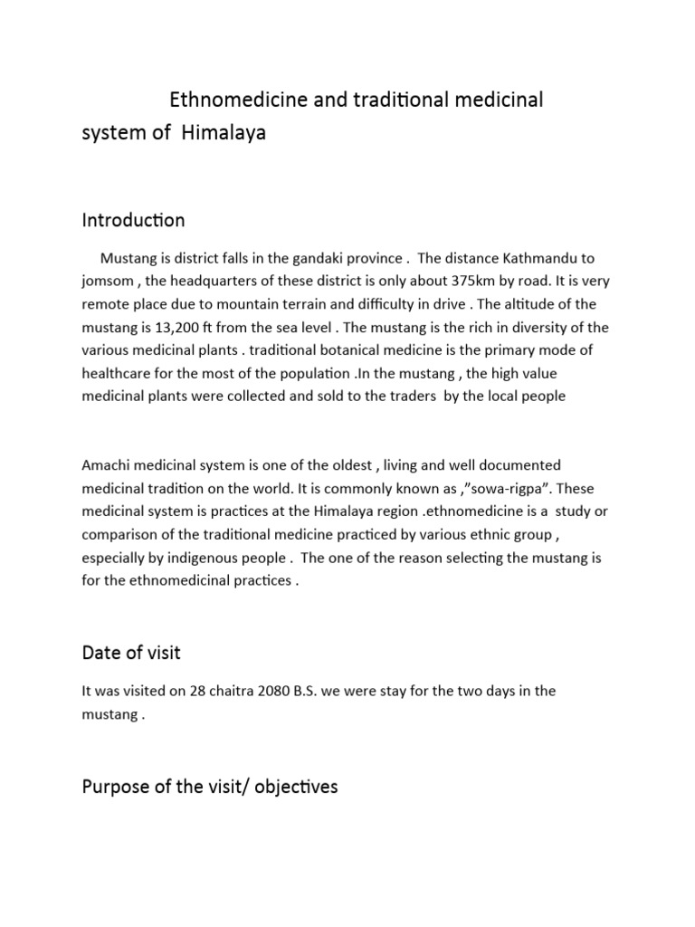 Himalayan Ethnomedicine Insights | PDF | Medicinal Plants | Himalayas