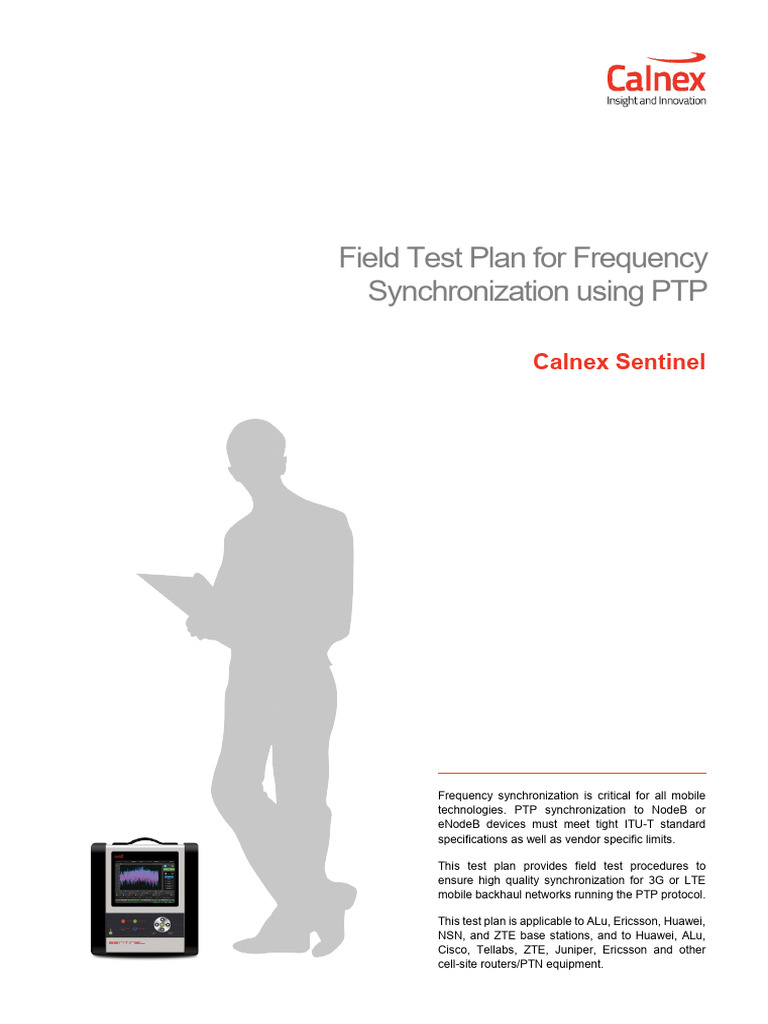 Field Test Plan For Frequency Synchronization Using PTP | PDF | Network ...