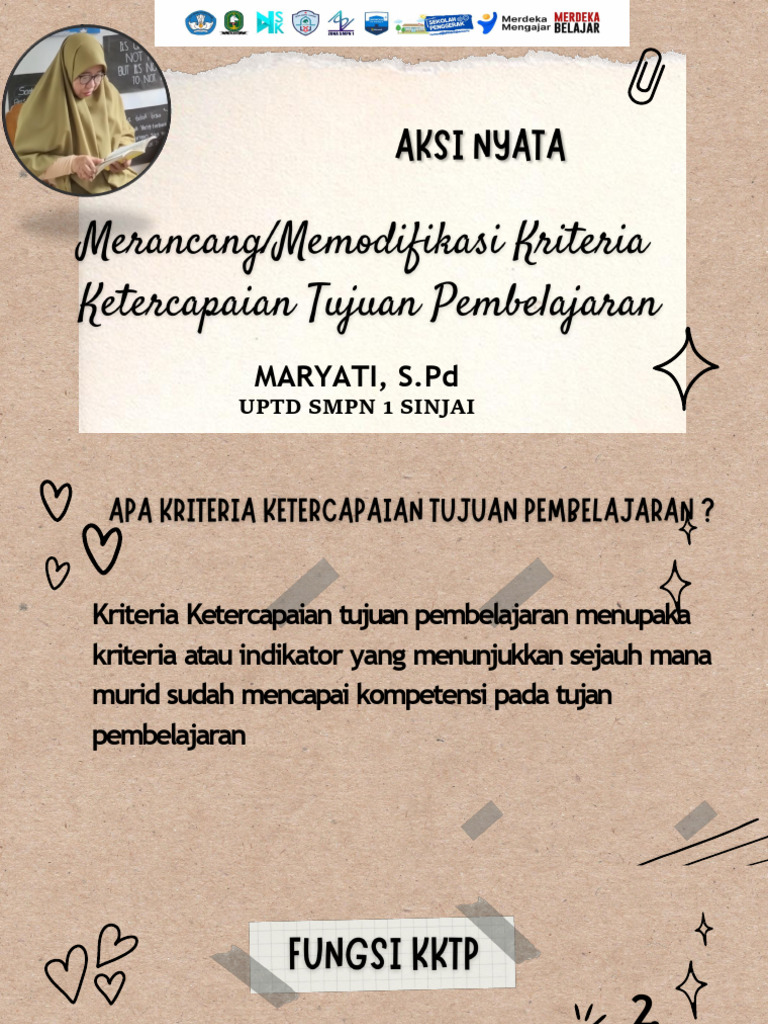 Aksi Nyata Merancang - Memodifikasi KKTP (MR) | PDF