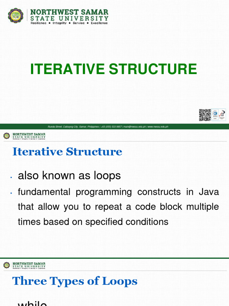 Iterative Structures Pdf