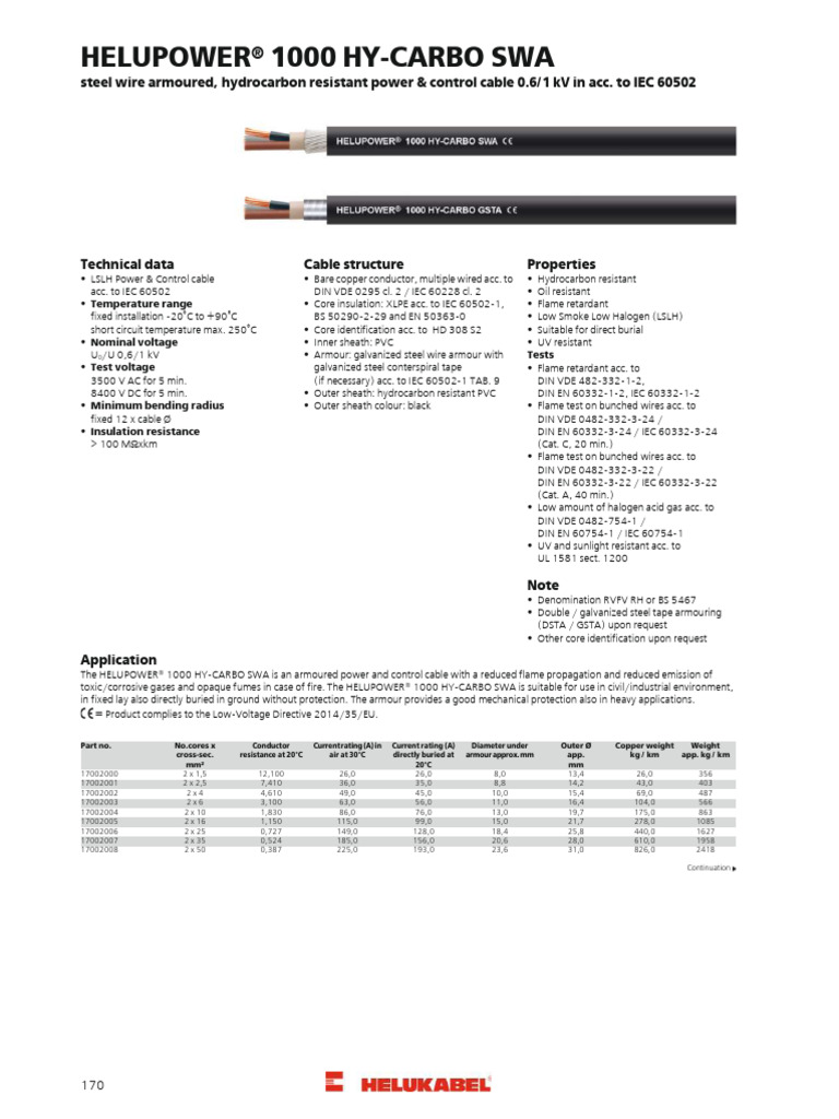 Helupower 1000 Hy Carbo Swa | PDF | Materials | Electrical Components