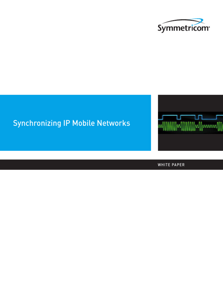 Synchronizing IP Mobile Networks | PDF | Computer Network | Lte (Telecommunication)