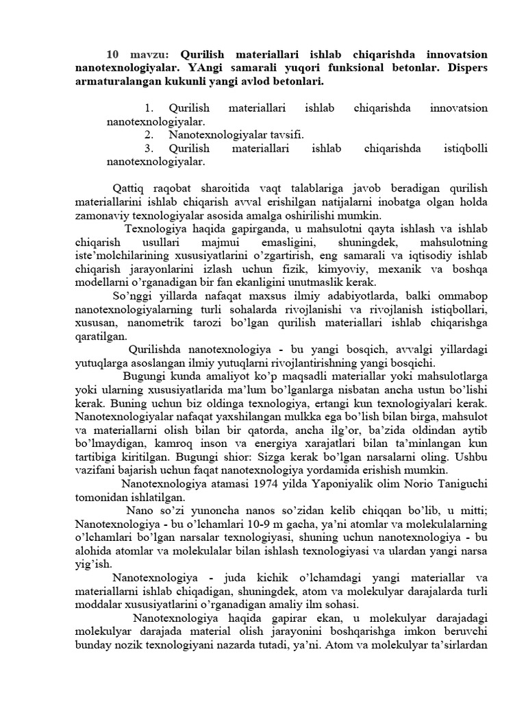 2к-3 (10) -ma'ruza. QMIT | PDF