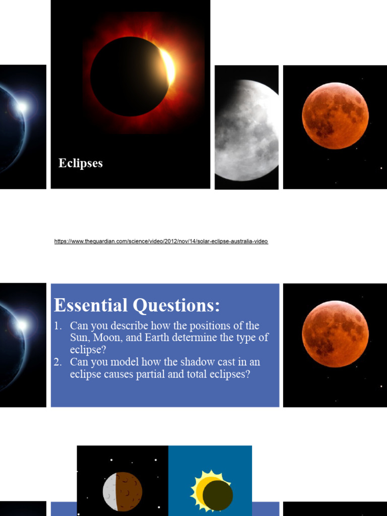 Solar and Lunar Eclipses Powerpoint | PDF | Solar Eclipse | Shadow
