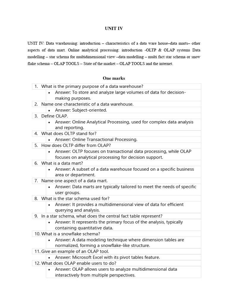 Unit IV Data Mining | PDF | Data Warehouse | Databases Unit IV Data Mining | PDF | Data Warehouse | Databases