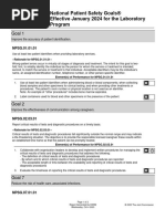 LAB NPSG Chapter 2025 | PDF | Preventive Healthcare | Infection